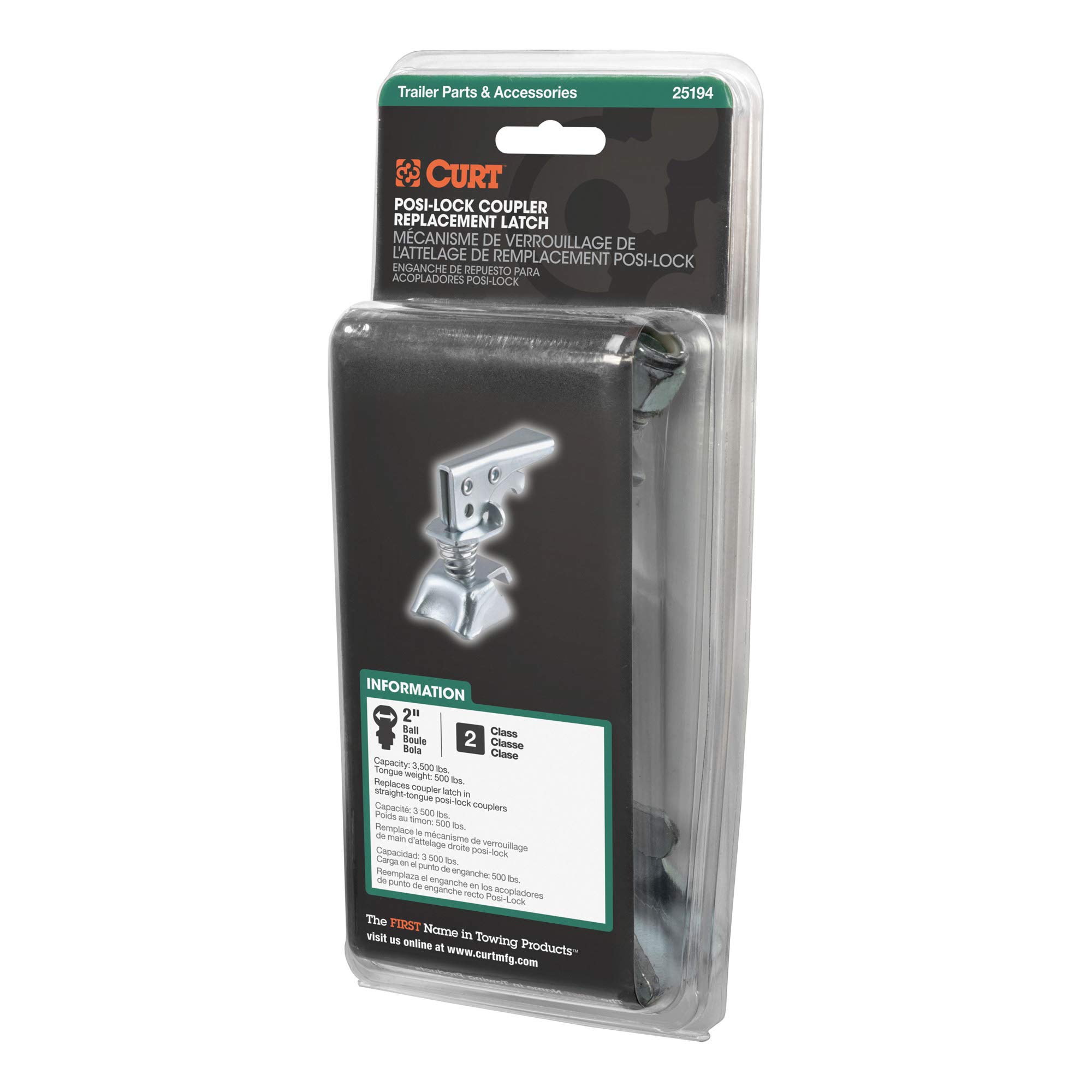 CURT 25194 Posi-Lock Coupler Replacement Latch for 2-Inch Trailer Hitch Ball