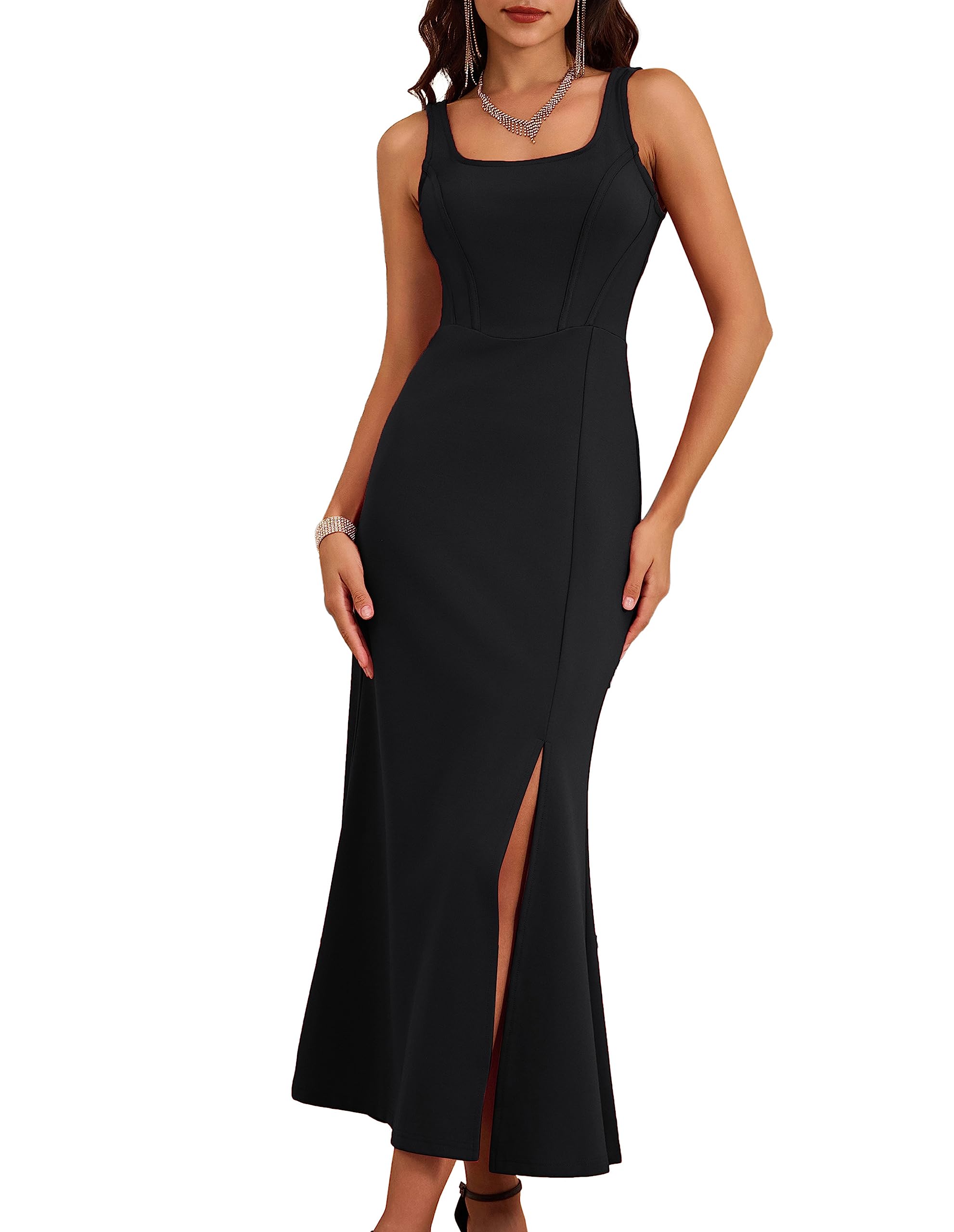 GRACE KARIN Black Cocktail Dresses for Women 2023 Wedding Guess Cocktial Formal Dresses for Women 2023 Trendy Black XL
