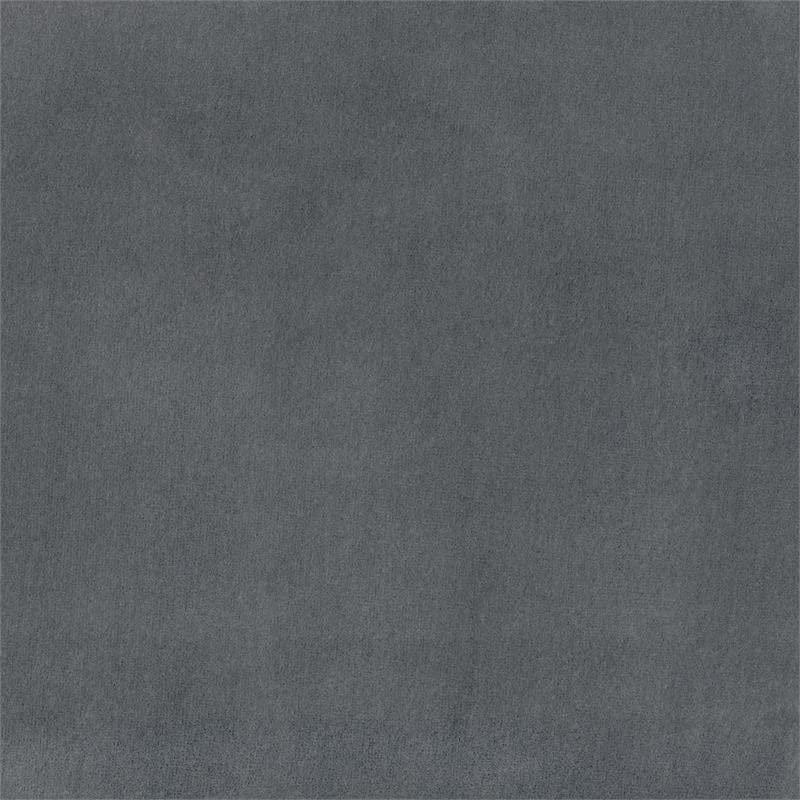Lexicon Rosalie 72.5" Velvet Loveseat with Nailhead in Dark Gray