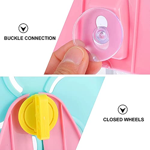 TDDGG 1 PC Hamster Silent Exercise Delicate Pet Plaything Plastic Spinning Running Wheel for Hedgehog Hamster Gerbil Pet Mice