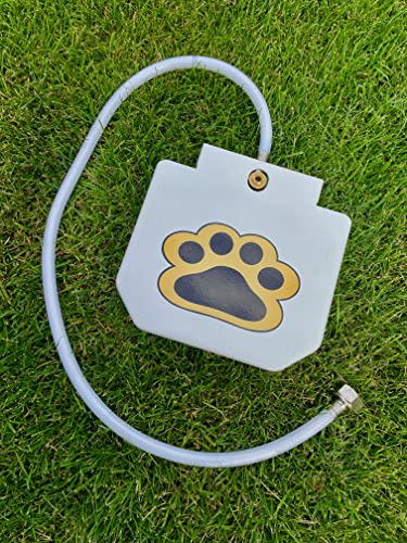 Outdoor Dog Water Fountain, Step On Paw Activated Dispenser for Dogs, Upgraded Sprinkler, Easy to Use and Sturdy for Fresh Drinking Water