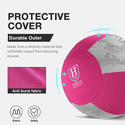 Harrison Howard Howdy Bally Pink Camo Print Mega Ball Cover for Equine-25 Inch