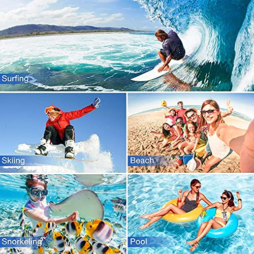 JOTO [2 Pack Universal Waterproof Pouch Cellphone Dry Bag Case Bundle with ProCase [2 Pack] Universal Waterproof Case for Phones up to 7"