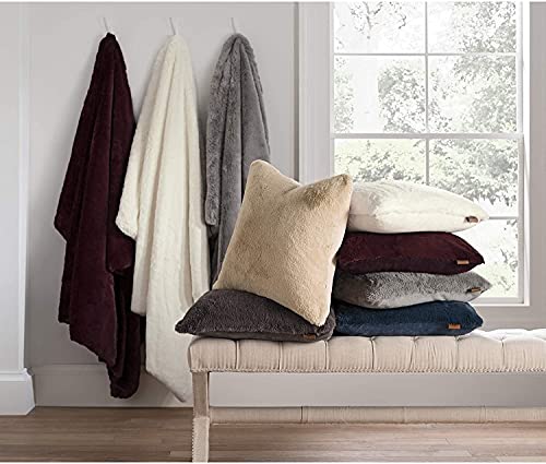 UGG – Euphoria Decorative Throw Pillow– Square Accent Pillow – Soft, Cozy, Comfortable Home Décor – 20” x 20” - Mulberry