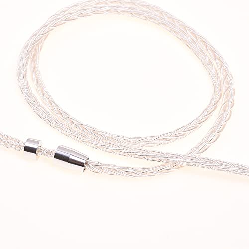 GAGACOCC Soft TPE Clear 8 Cores Silver Plated Headphones Upgrade Cable Dual 2.5mm Compatible for Hifiman HE1000 HE400S He400i HE560 Oppo PM-1 PM-2 (2 Meter, 4Pin XLR Male Balanced)