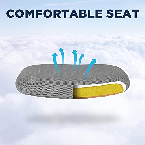 Mesh Breathable Home Office Chair Mid Back Mesh Desk Chair Ergonomic Adjustable Chair with Lumbar Support Armless Modern Rolling Swivel Chair for Women&Men Adults(Grey)