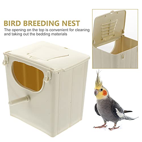 Parrot bird finch nest Breeding Box Parakeet Nesting Box Bird Nest House Cage Mounted Plastic Hanging Bird Hut for Finch Cockatiel Budgie Conure parrot breeding box Parrot parrot tree hanging box