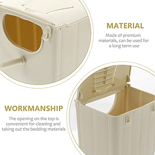 Parrot bird finch nest Breeding Box Parakeet Nesting Box Bird Nest House Cage Mounted Plastic Hanging Bird Hut for Finch Cockatiel Budgie Conure parrot breeding box Parrot parrot tree hanging box