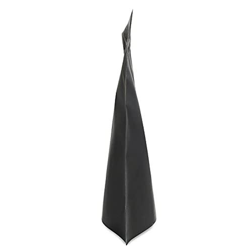 PouchWorth 50 pcs 16 oz Matte Black Foil Stand Up Zipper Pouch Coffee Bags with Valve