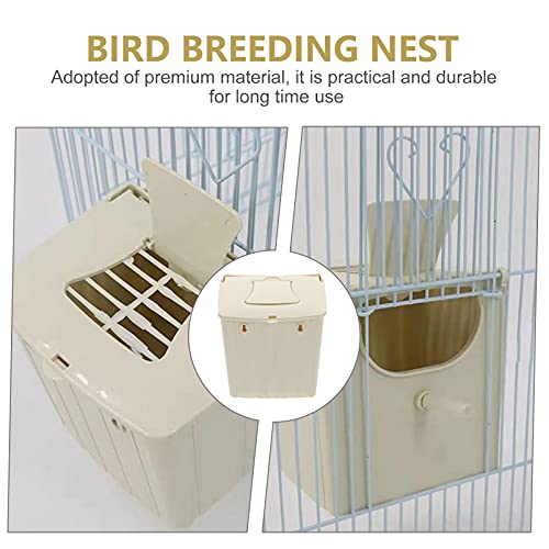 Parrot bird finch nest Breeding Box Parakeet Nesting Box Bird Nest House Cage Mounted Plastic Hanging Bird Hut for Finch Cockatiel Budgie Conure parrot breeding box Parrot parrot tree hanging box