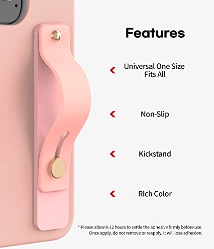 Goospery SlideTok Phone Grip Strap [4-Pack] Silicone Portable Telescopic Finger Strap Bracket Kickstand Universal Mobile Phone Stand Holder for Most Smartphone and Tablets
