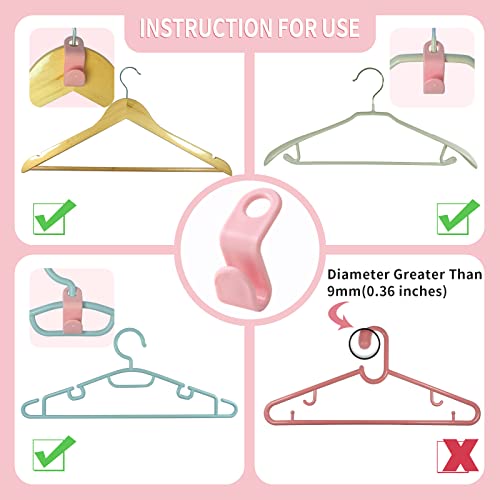 YIXINJIAJU Clothes Hanger Connector Hooks 100Pieces, Thicken, Load 30 Pounds, Used in Closet Space Savers and Organizer Closets