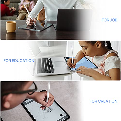 Stylus Pen Compatible with iPad, Pencil Styluses Compatible with iPad 2/3/4/5/6/7/8/9/10 Generation Pro 9.7/10.5/11/12.9 Air 2/3/4/5 Mini 2/3/4/5/6 Alternative Drawing Smart Stylist for Touch Screens
