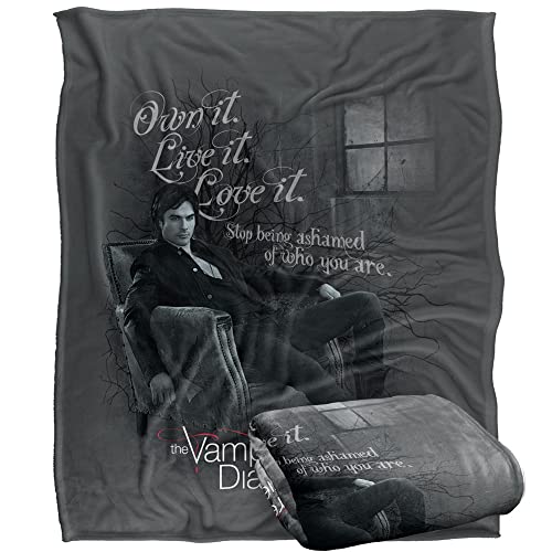 Vampire Diaries Be Yourself Officially Licensed Silky Touch Super Soft Throw Blanket 50" x 60"