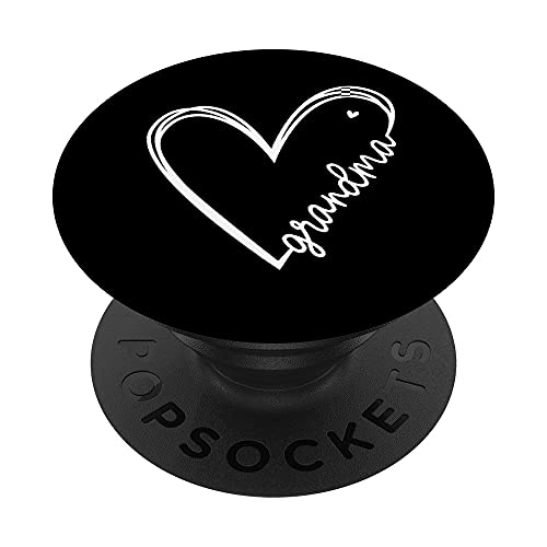 Grandma Heart Women For Christmas Mother's Day Birthdays PopSockets Swappable PopGrip