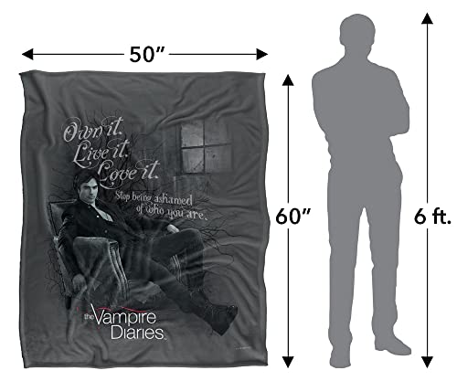 Vampire Diaries Be Yourself Officially Licensed Silky Touch Super Soft Throw Blanket 50" x 60"