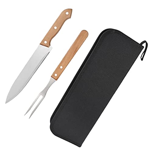 YARNOW 5 Sets Barbecue Knife and Fork Tools Backpack Set Grill Utensils Set Grill Utensil Kit Carving Knife for Meat Kitchen Roast Fork Knives for Slicing Meats Cutter BBQ Tools