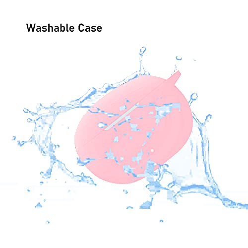 Ankersaila Soft Silicone Case Compatible with Beats Studio Buds, Scratch/Shock Resistant Protective Case Cover (Pink)