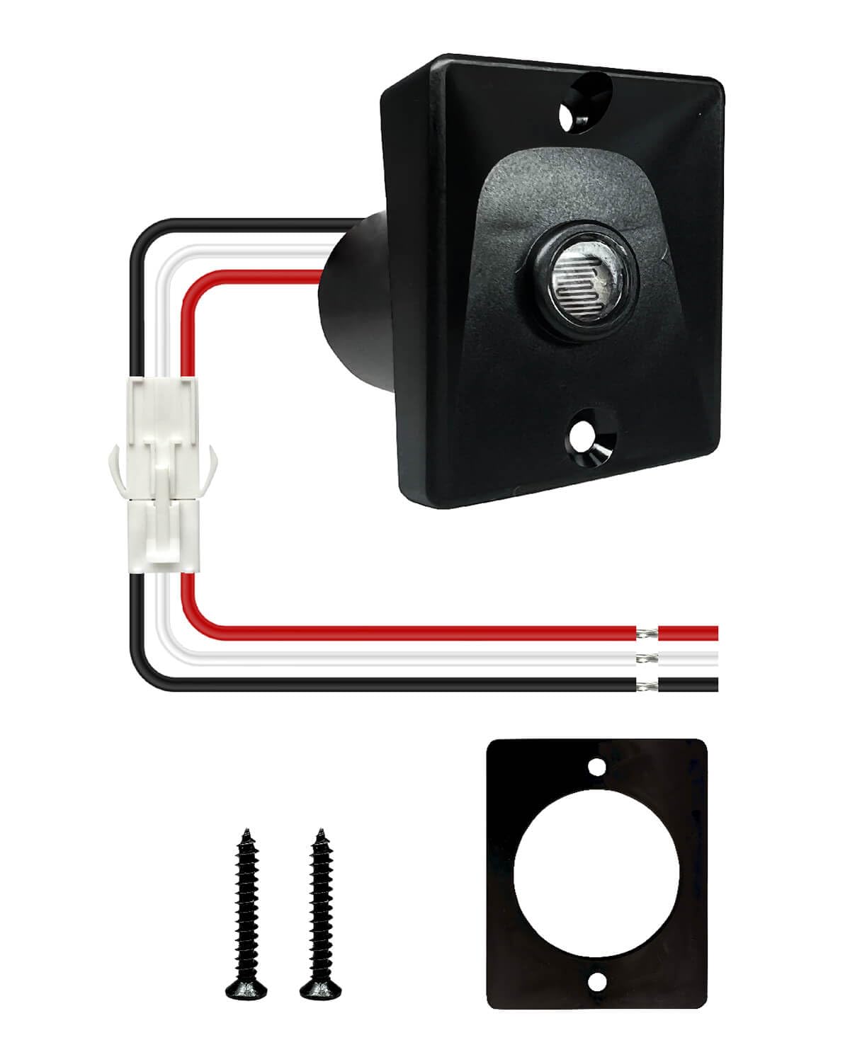 ZILLSEA Dusk to Dawn Sensor, Photoelectric Switch for Outdoor Post Lights, Lamp Post Light Sensor, Fits for 3" Lamp Post with a 1-3/8'' Mounting Hole, Waterproof, UL Listed