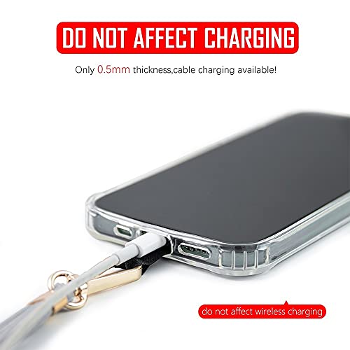 OLi Universal Shoulder Chain Cord Strap Cord for All Mobile Phone Cases Black Cord