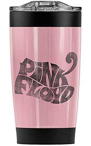 Pink Floyd Pink Logo Stainless Steel Tumbler 20 oz Coffee Travel Mug/Cup, Vacuum Insulated & Double Wall with Leakproof Sliding Lid | Great for Hot Drinks and Cold Beverages