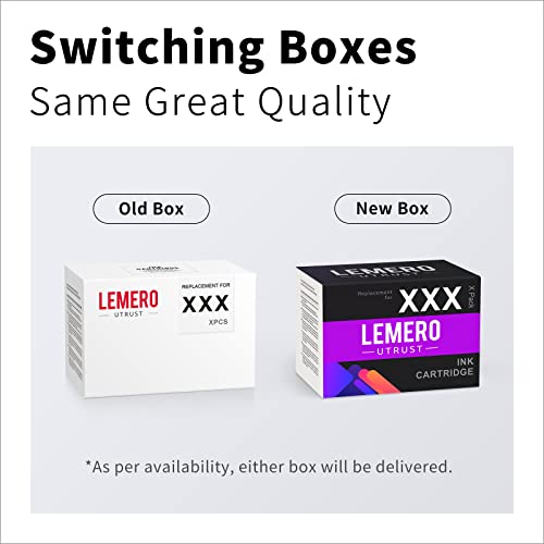 LEMERO UTRUST Remanufactured Ink Cartridge Replacement for Epson 220 220XL T220XL use with Epson Workforce WF-2750 WF-2760 WF-2630 WF-2650 WF-2660 Expression Home XP-420 XP-320 XP-424 (Black, 4-Pack)