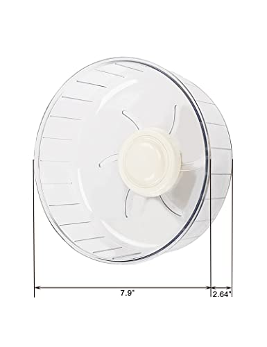 WHFPS Silent Hamster Exercise Wheel - Hamster Toy Accessories 7.9 Inch Running Spinner Quiet Hamster Runner for Small Animal Pet Gerbil Dwarf Syrian Hamster Hedgehog Rat Mouse Mice etc.
