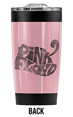 Pink Floyd Pink Logo Stainless Steel Tumbler 20 oz Coffee Travel Mug/Cup, Vacuum Insulated & Double Wall with Leakproof Sliding Lid | Great for Hot Drinks and Cold Beverages