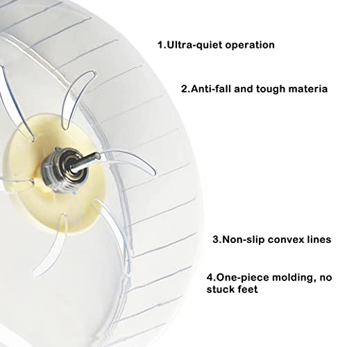 WHFPS Silent Hamster Exercise Wheel - Hamster Toy Accessories 7.9 Inch Running Spinner Quiet Hamster Runner for Small Animal Pet Gerbil Dwarf Syrian Hamster Hedgehog Rat Mouse Mice etc.