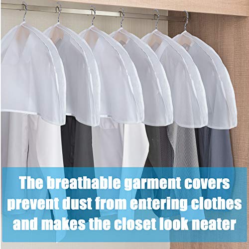 Shoulder Covers Garment Covers Clothes Covers for Closet Storage Suit, Coats, Jackets, Dress Closet Storage (16 Pieces)