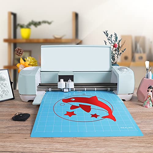 REALIKE Variety Cutting Mat for Cricut Maker 3/Maker/Explore 3/Air 2/Air/One,StandardGrip/LightGrip/StrongGrip/FabricGrip Multiple Adhesive 12x12 inch Cricket Cut Mats for Cricut 5 Pack