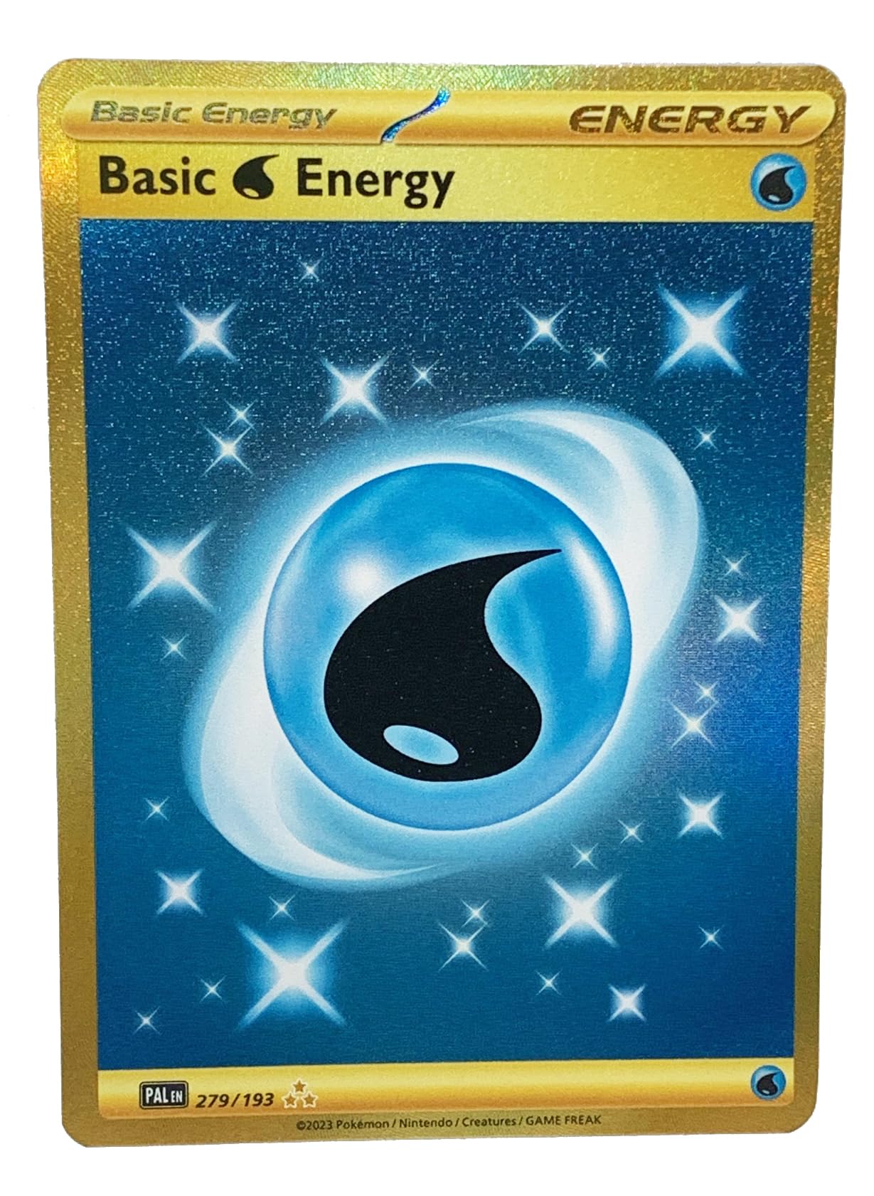 Pokemon - Water Energy 279/193 - Paldea Evolved - Gold Secret Rare Card