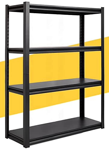 Raybee Garage Shelving Heavy Duty, 40" Wide Garage Storage Shevles Heavy Duty Shelving, Adjustable 4 Tier Metal Shelving, Garage Shelves Heavy Duty Shelves, Industrial Storage Rack, 40" W x19 D x57 H