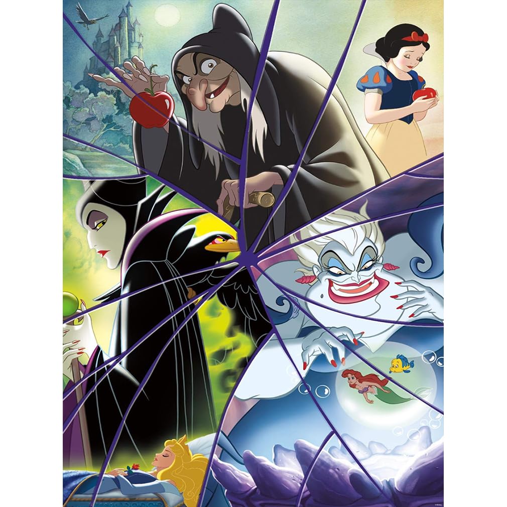 Villains Diamond Painting Kits,Princess Diamond Art Kits for Adults,Cross Stitch Full Drill Shiny Diamond Embroidery Pictures Arts Craft for Home Wall Decor Gift 12X16inch