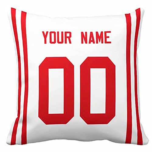 ANTKING Throw Pillow 2 Packs Custom Any Name and Number for Men Youth Boy Gift