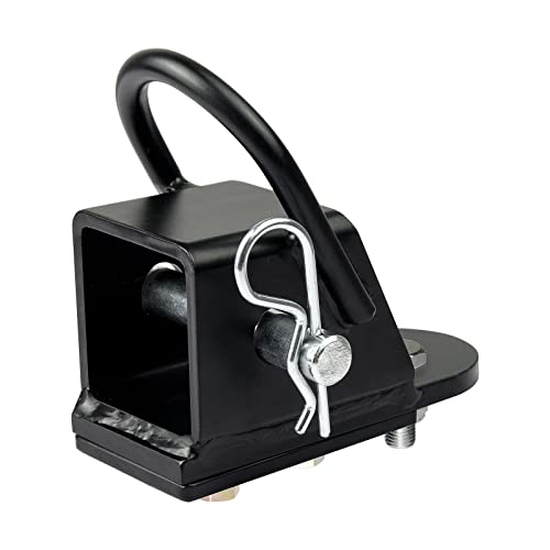 MAHLER GATES Bolt-On 2 Inch ATV UTV Trailer Hitch Receiver Adapter with Hitch Pin and Clip