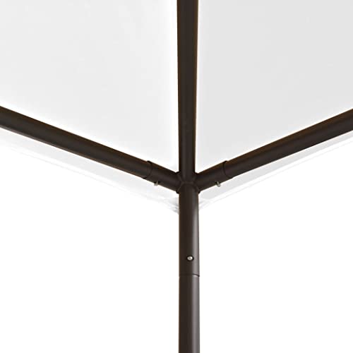 Outdoor Gazebo Barbecue Hard-top Pavilion Gazebo 9.8'x9.8' Anthracite Fabric and Steel 0.6 oz/ft² for Backyard Patio Lawn Garden
