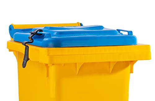SafeWaste Multi-fit Lid Latch Auto-Release Rubber Trash Can Lid Latch, Stops Wind Blowing lid Open, Stops Animals accessing Contents, Automatically Releases When Collected