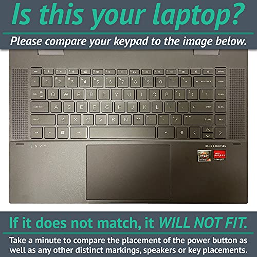 MIGHTY SKINS Skin Compatible with HP Envy x360 15" (2021) - Solid Turquoise | Protective, Durable, and Unique Vinyl Decal wrap Cover | Easy to Apply, Remove, and Change Styles | Made in The USA