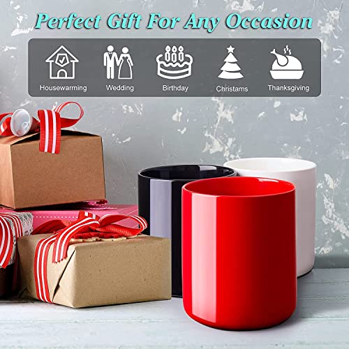ALELION Cream White Kitchen Utensil Holder, 7.2" Extra Large Utensil Holder for Kitchen Counter, Thickenss Cooking Ceramic Utensil Crock for Utensils, Housewarming Wedding Gifts for Kitchen Decor