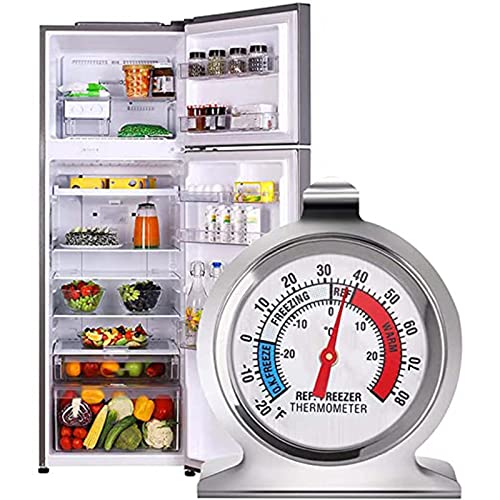3 Pack Refrigerator Classic Fridge Large Dial with Red Indicator for Freezer Refrigerator Cooler with Hanging Hook and Retractable Stand Floor and Rug Vacuum