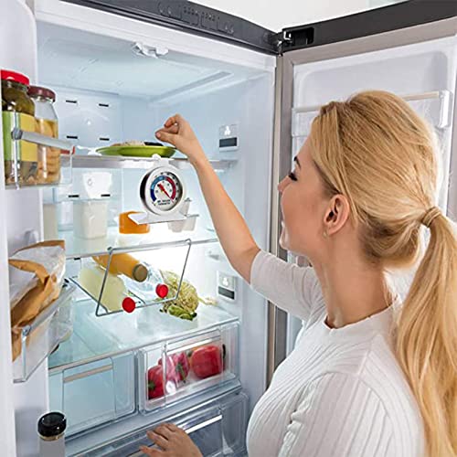 3 Pack Refrigerator Classic Fridge Large Dial with Red Indicator for Freezer Refrigerator Cooler with Hanging Hook and Retractable Stand Floor and Rug Vacuum