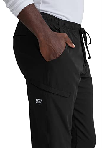 BARCO Skechers Vitality SKP551 Men's Crew Scrub Pant Black L