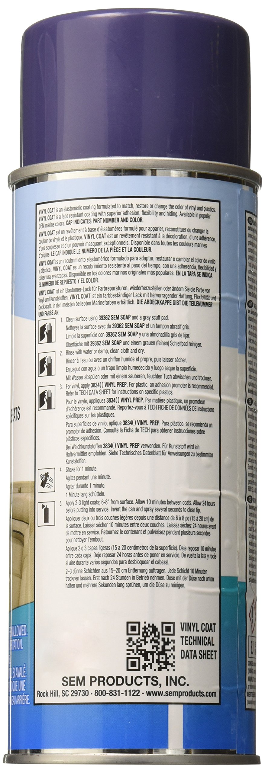 SEM M25003 Ultra Purple Marine Vinyl Coat - 12 oz.