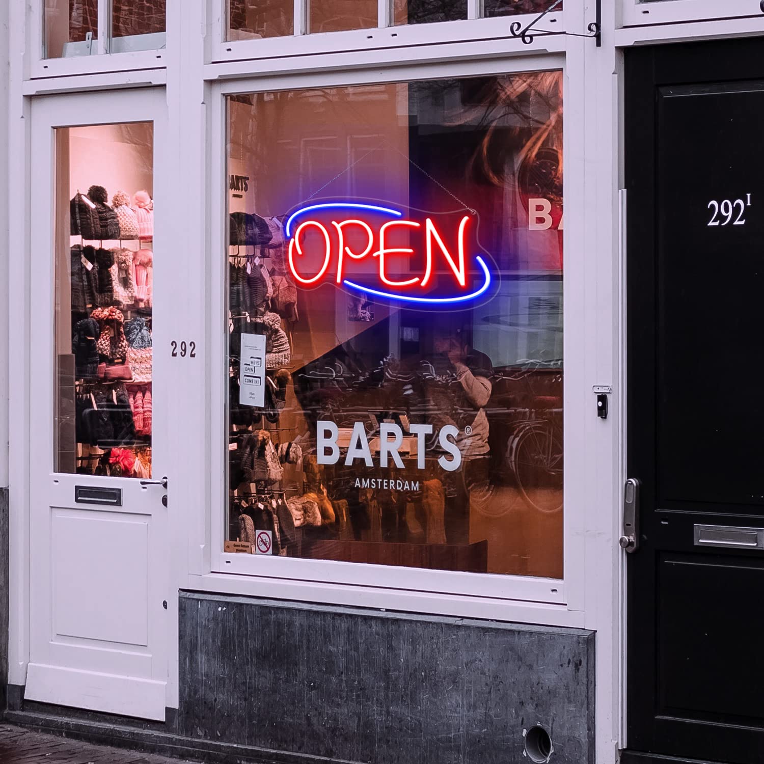 HAJAE Open Signs for Business, 16.5"x 8.4" Dimmable Neon Open Sign, USB Powered Large Open Signs for Party Bar Salon Stores Offices Wall Decor, Open Sign Led
