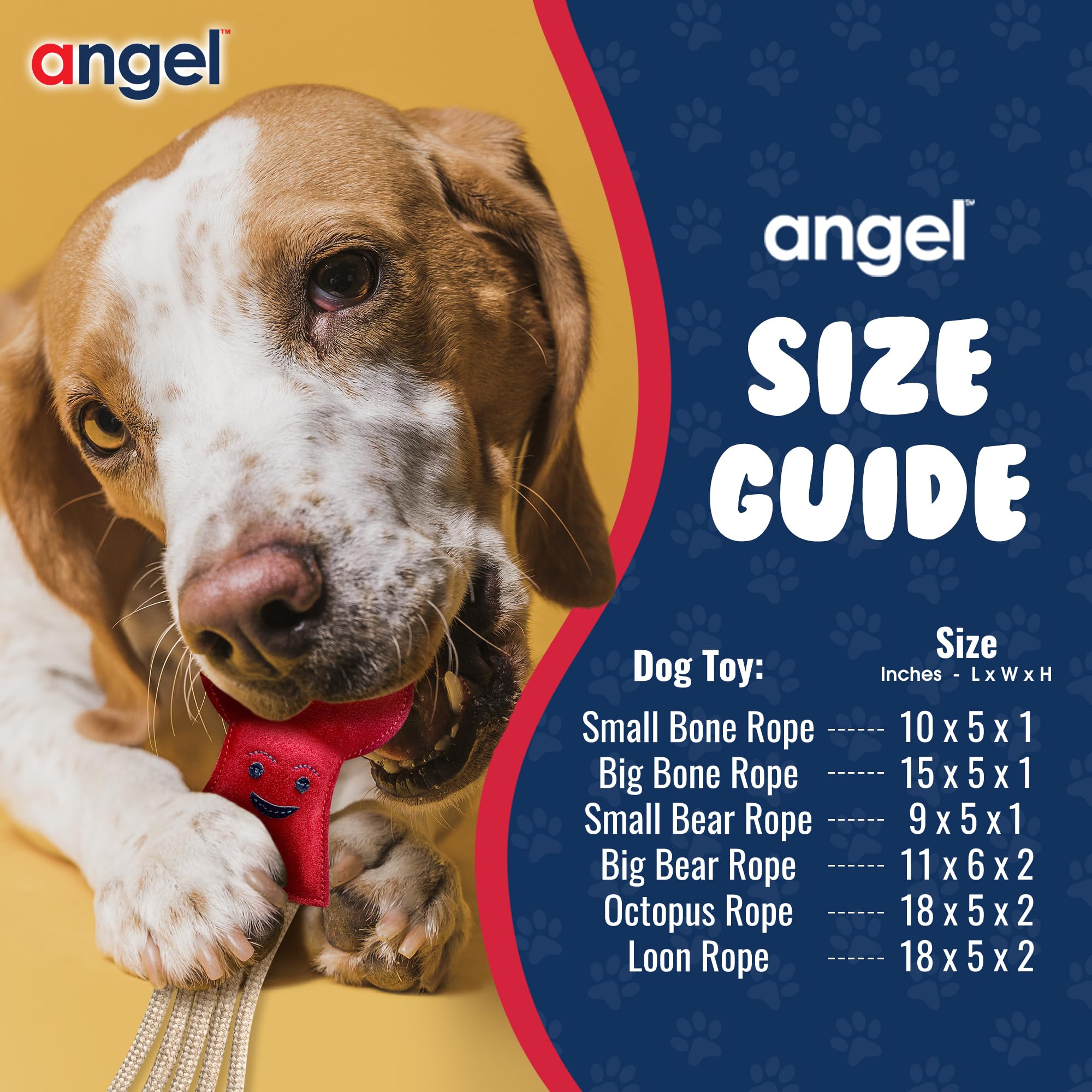 Angel Pet Supplies Octopus Natural Rope Dog Toy | Durable Large Dog Toy | Interactive & Mental Stimulation | Handmade | Puppy & Dog Toy