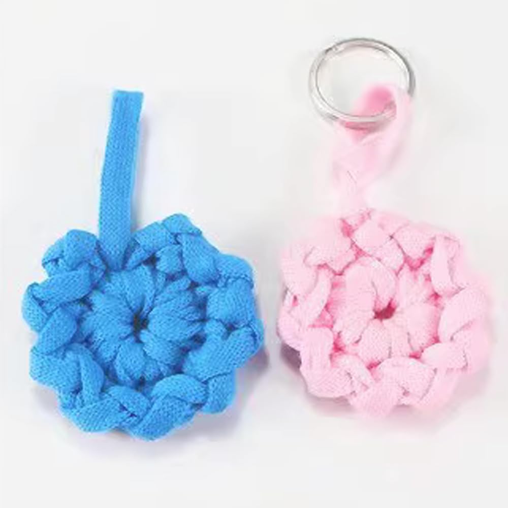 200g Blue Gray Crochet Yarn Basket Crochet Bag Fabric Yarn Cotton Cloth T-Shirt Yarn Ribbon Yarn