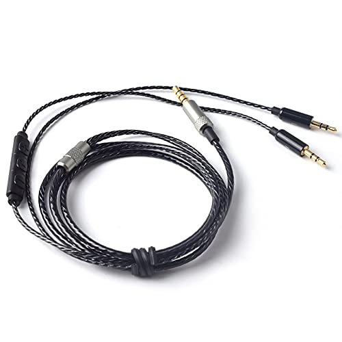 Xivip Replacement Cable Compatible with Sol Republic Master Tracks HD V8, V10, V12, Sol Republic X3 Headphone (Black with Control), 120cm/4ft