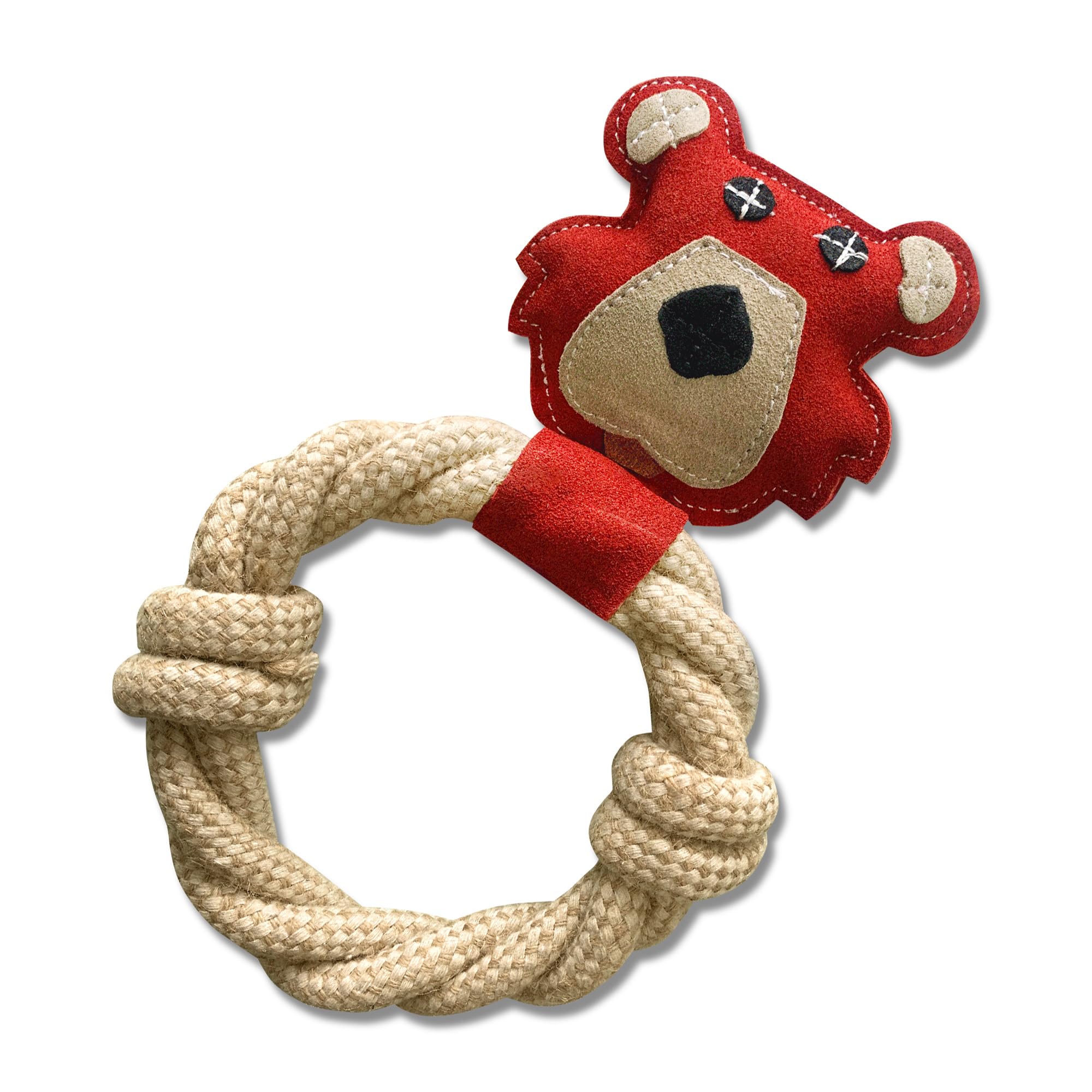 Angel Pet Supplies Bear Natural Rope Dog Toy | Handmade & Durable Dog Toys | Interactive Play & Mental Stimulation | Handmade Puppy Toys and Dog Toys