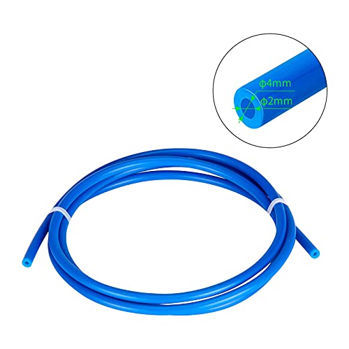 PTFE Bowden Tube (1M) 1PCS+ 6pcs KJH04-M6 Fittings + 6pcs JP4-01 Pneumatic Fittings with PTFE Tube Cutter for 3D Printer 1.75mm Filament